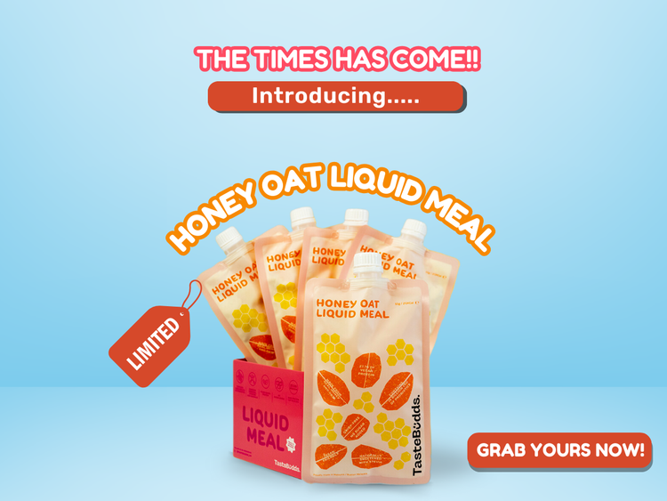 Discover the Creamy Delight of Our New Honey Oat Liquid Meal! – TasteBudds.