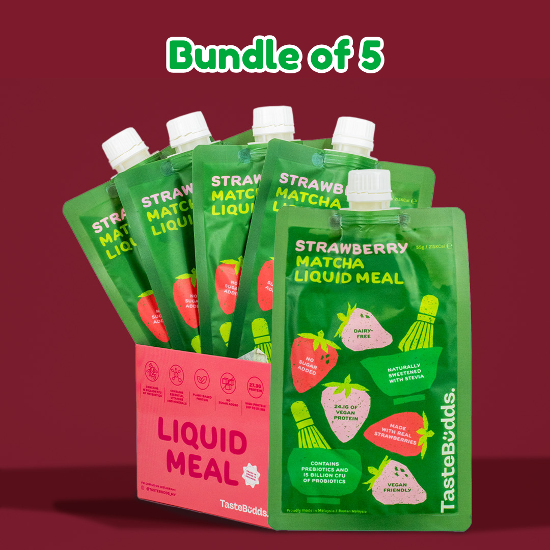 [Limited Edition] Strawberry Matcha Liquid Meal – TasteBudds.